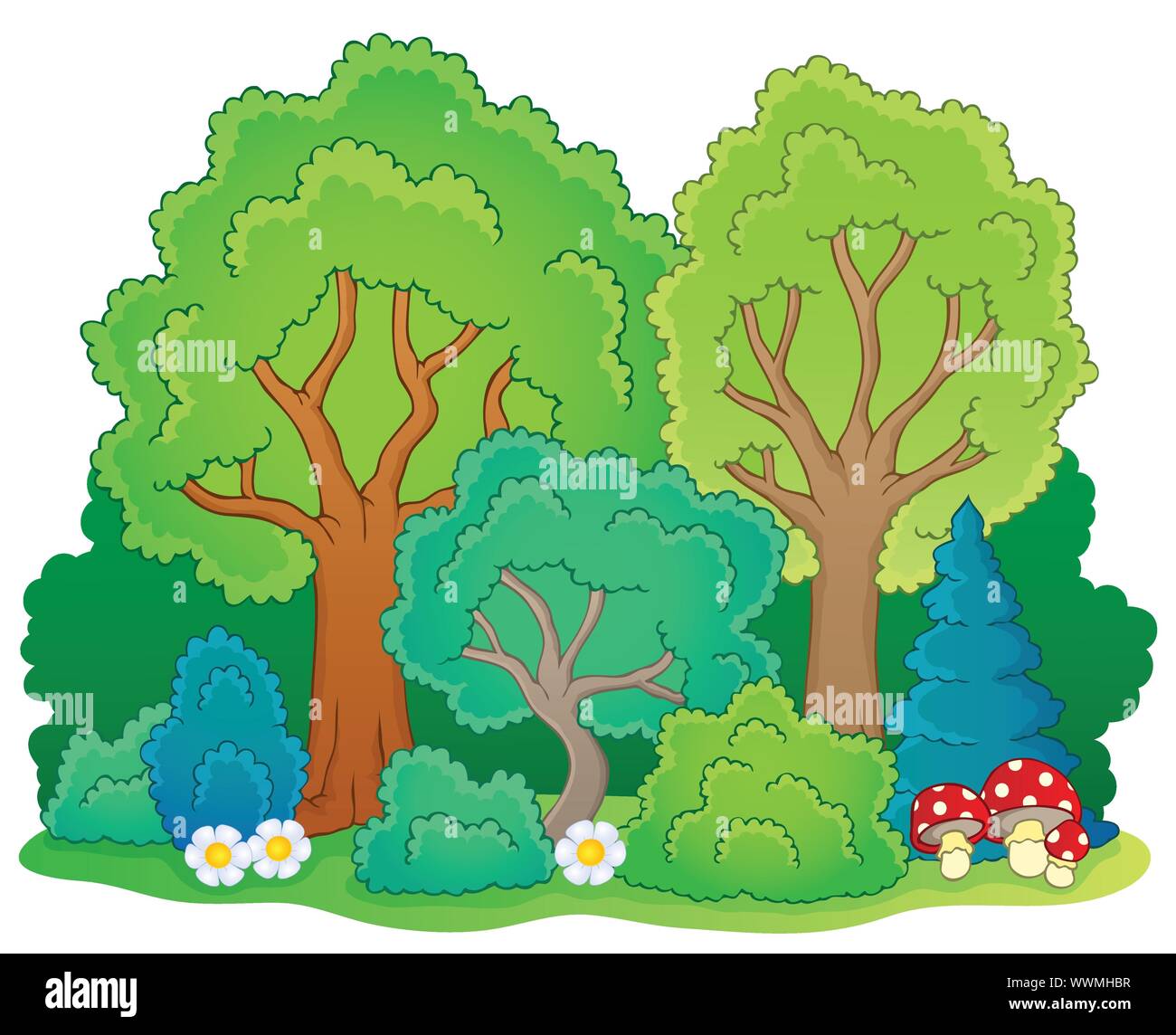 Tree theme image 5 Stock Vector Image & Art - Alamy