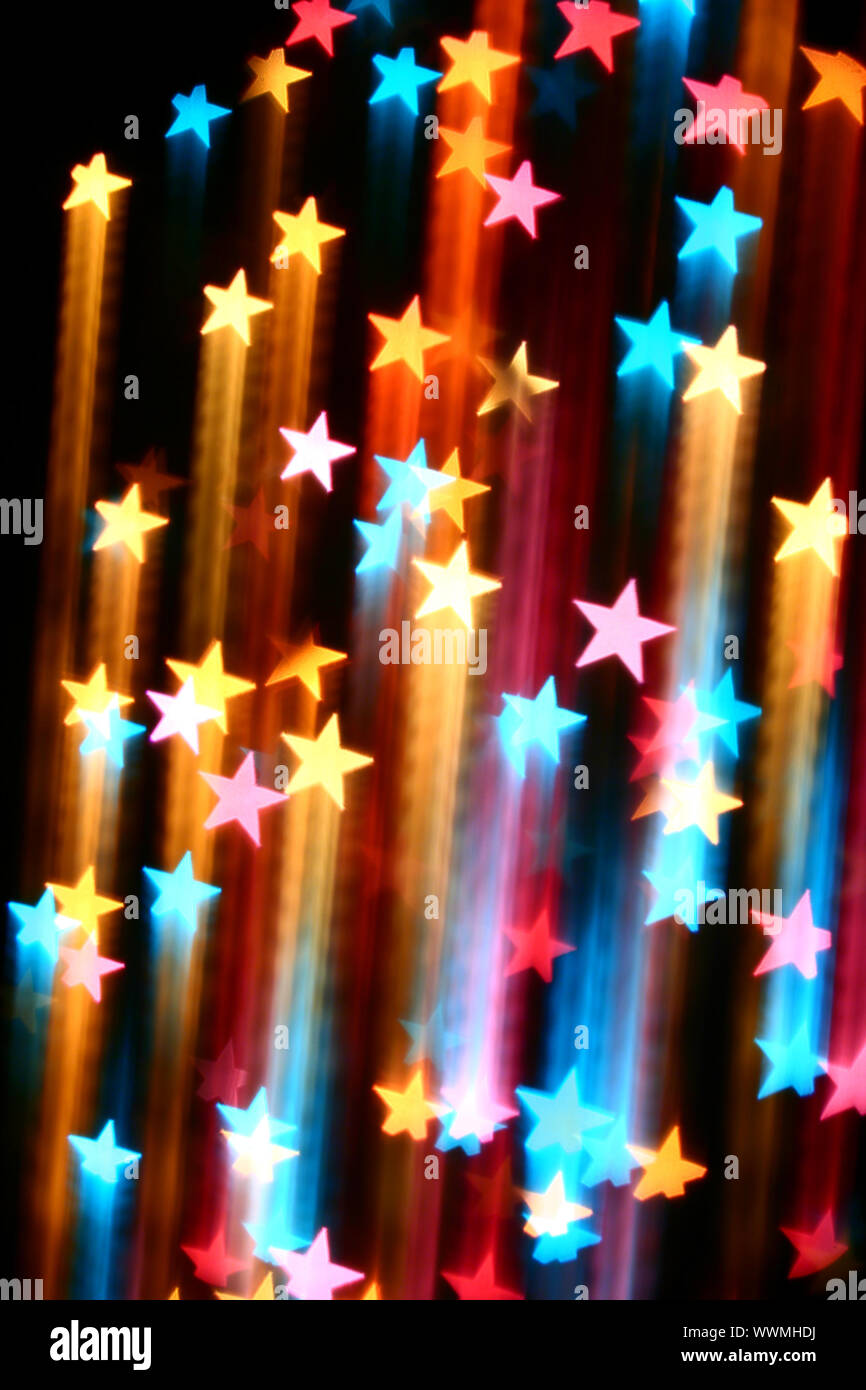 abstract disco colored stars motion background Stock Photo - Alamy