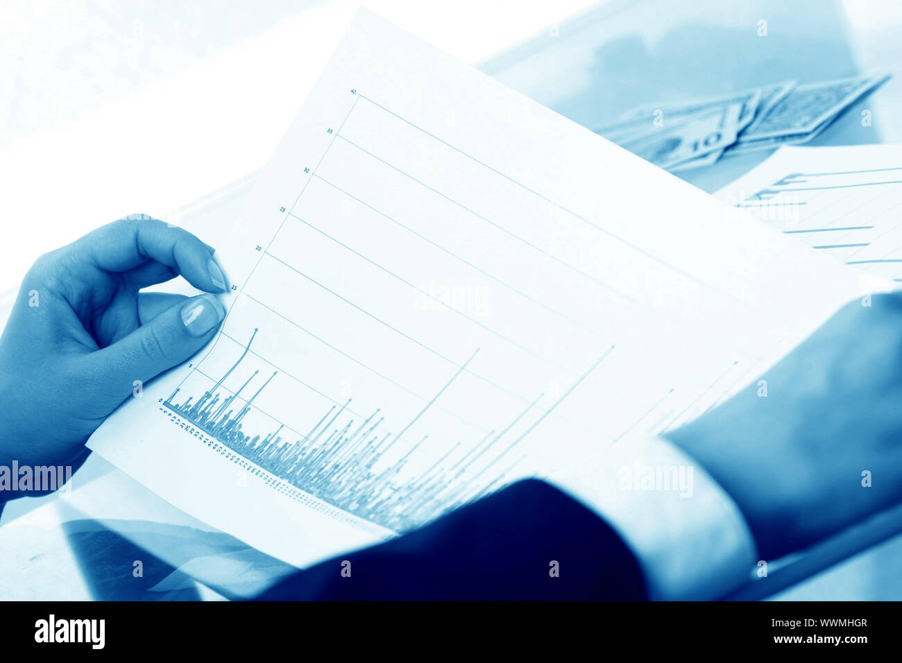 hands counting dollar money on white background Stock Photo - Alamy