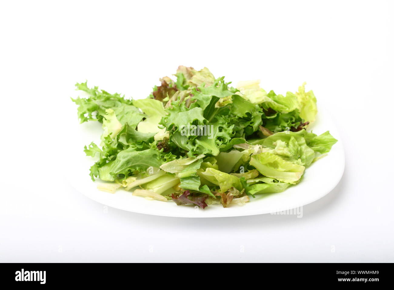 salad isolated on white background Stock Photo - Alamy