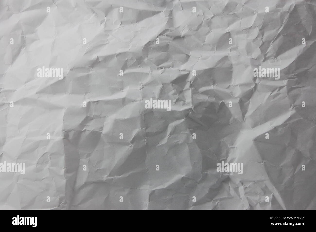 wrinkled and crushed paper with space for a text message Stock Photo ...