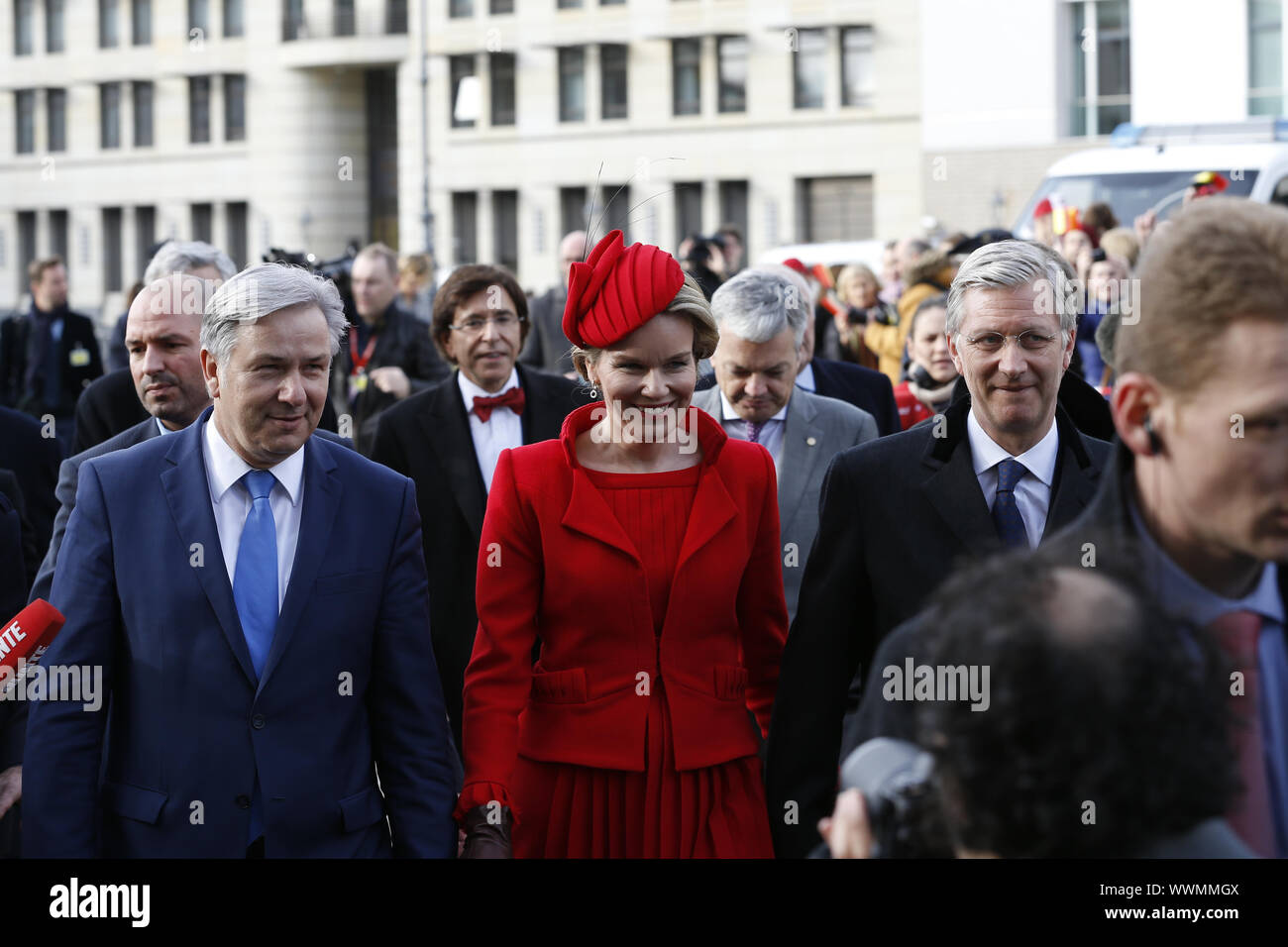 King Philippe and Queen Mathilde of Belgian at Brandenburger gate in ...