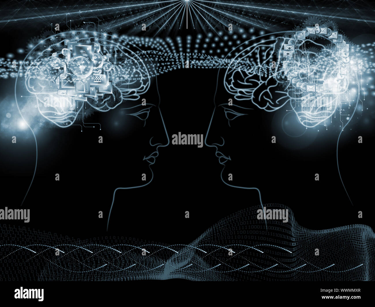 Digital reasoning background suitable as a backdrop for projects on ...