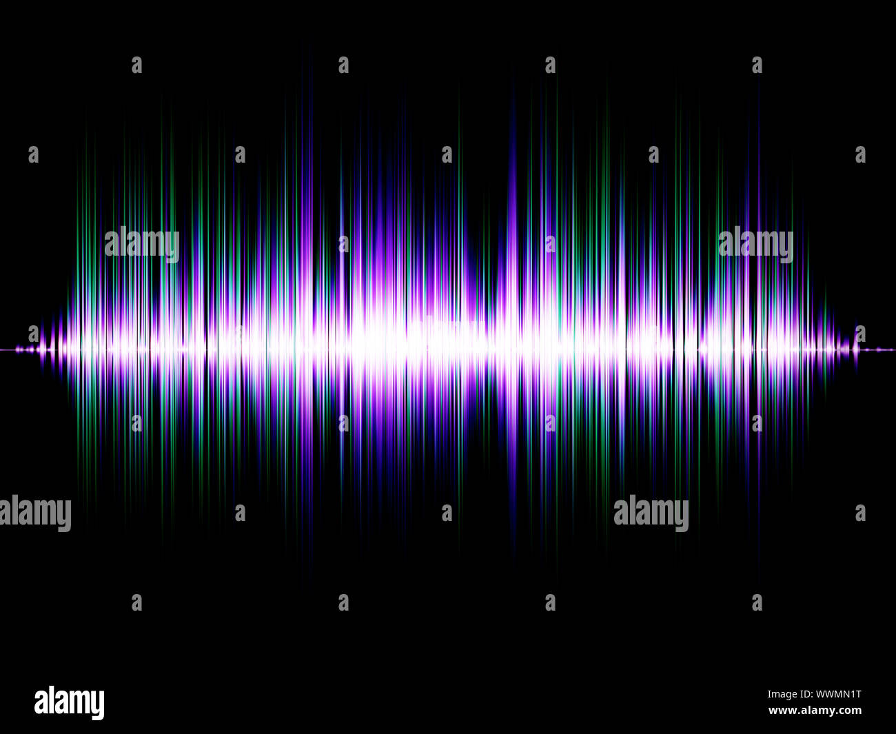 Sound wave background suitable as a backdrop for music, technology and ...