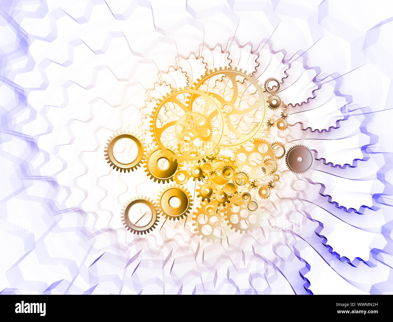 Virtual gears background suitable as a backdrop for projects on ...