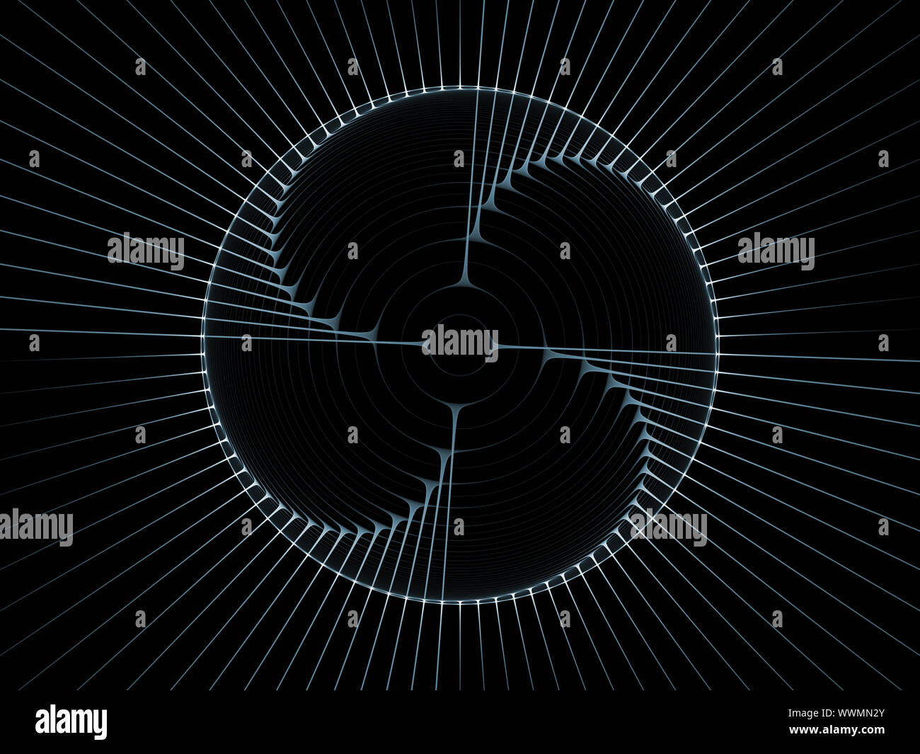 Radial grid background suitable as a backdrop for projects on science ...