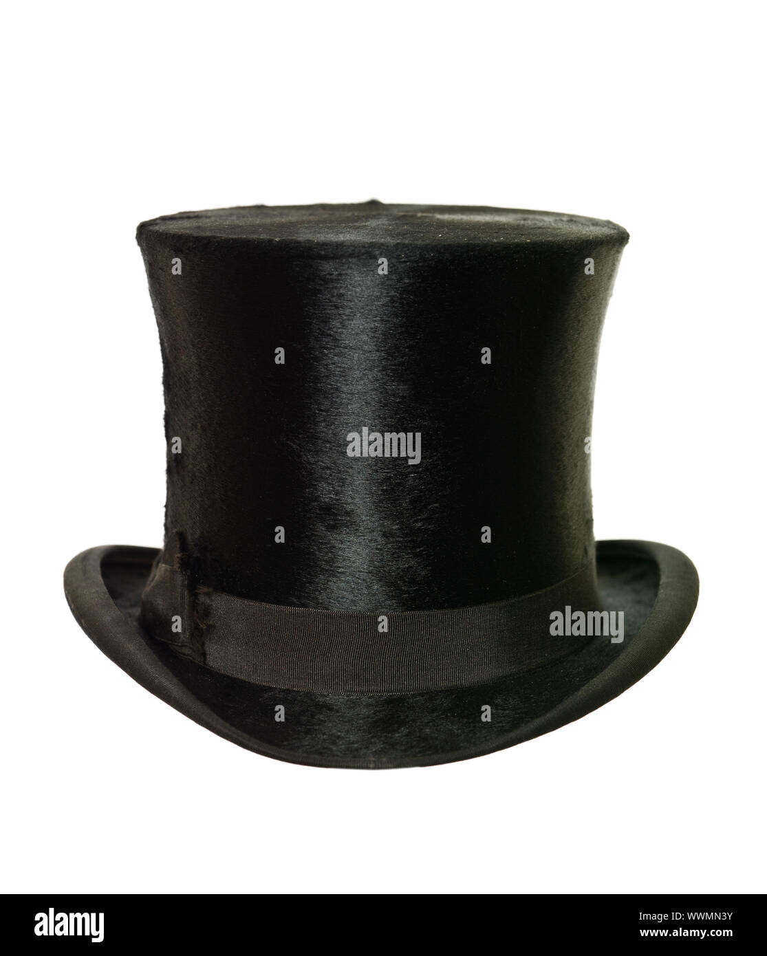 Top Hat isolated on white background Stock Photo - Alamy