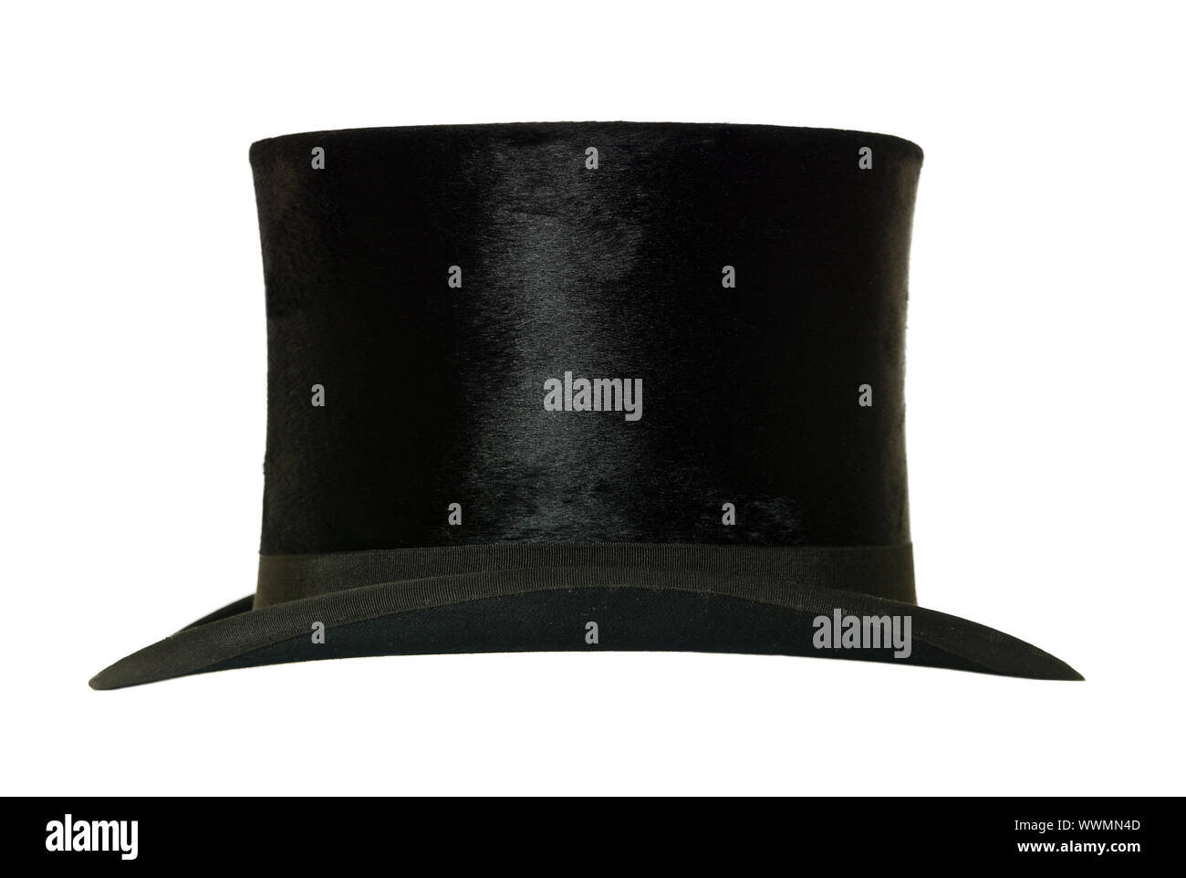 Top Hat isolated on white background Stock Photo - Alamy