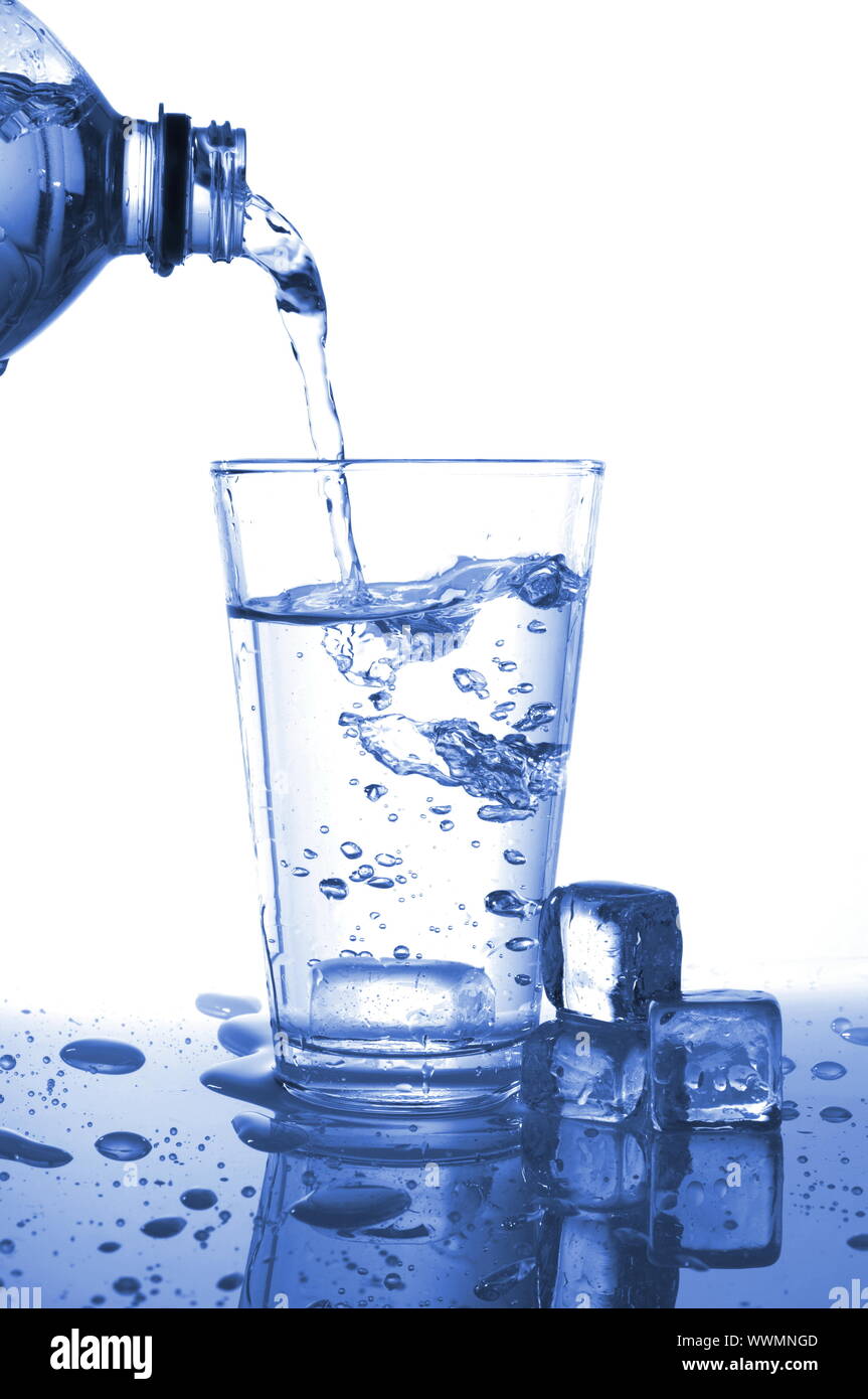 glass or cup of splashing water on white background Stock Photo - Alamy