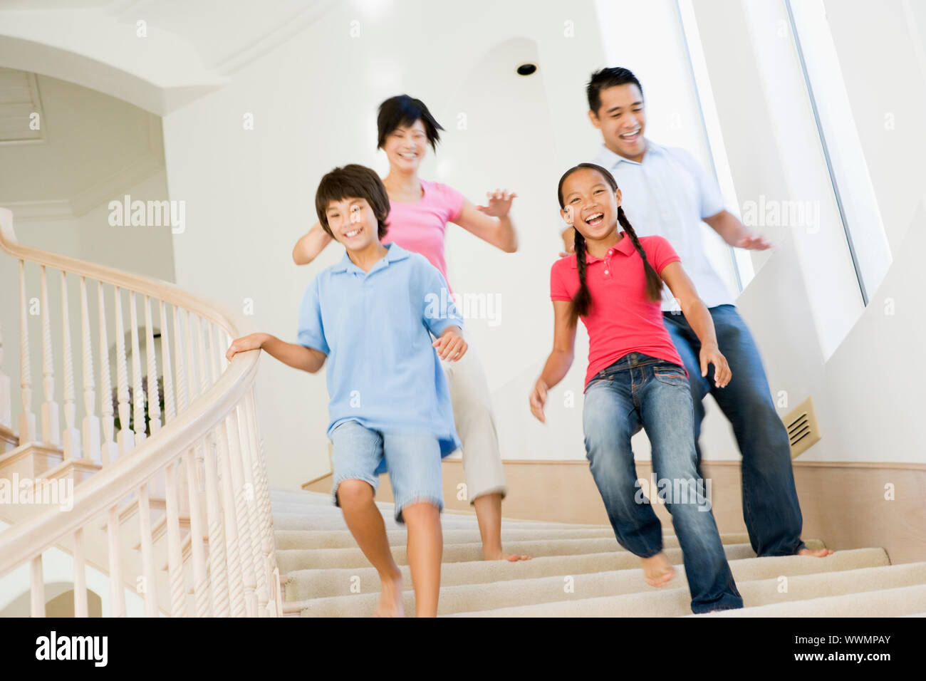 Running down the hallway hi-res stock photography and images - Alamy