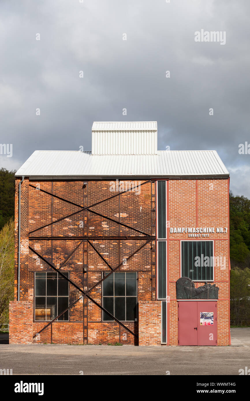 Hüttenmuseum Thale engine hall steam engine no.7 Stock Photo - Alamy