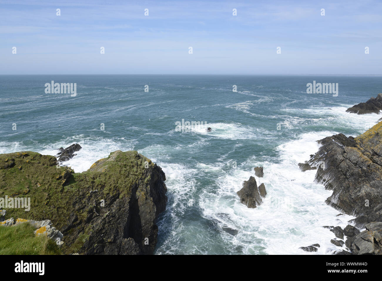 Coast of the Ile de Groix, Brittany Stock Photo - Alamy