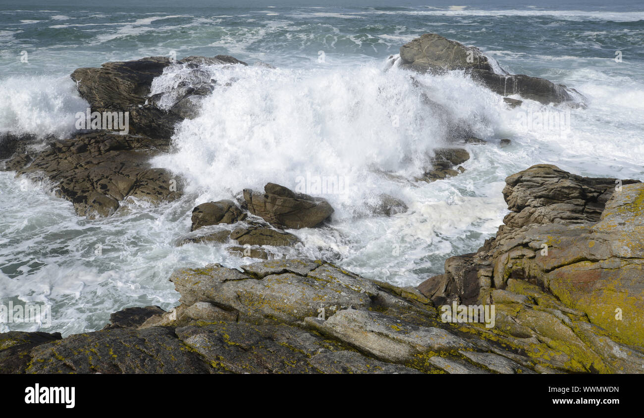 Cote Sauvage, Quiberon, Brittany Stock Photo - Alamy