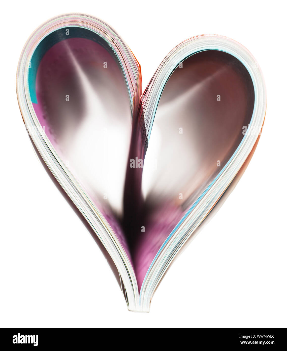 Magazine pages side view hi-res stock photography and images - Alamy