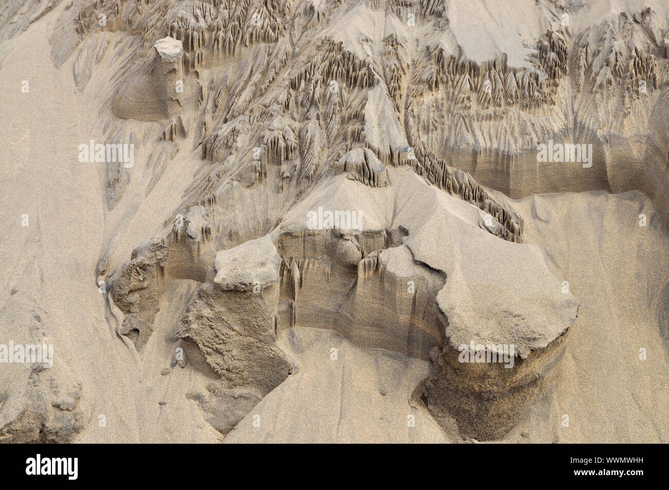 Structures in sand Stock Photo - Alamy