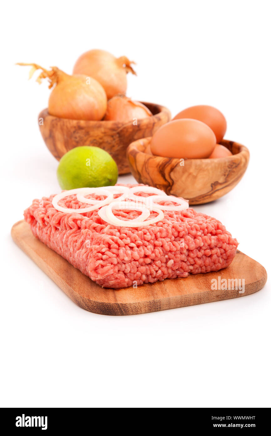 Raw minced meat Stock Photo - Alamy