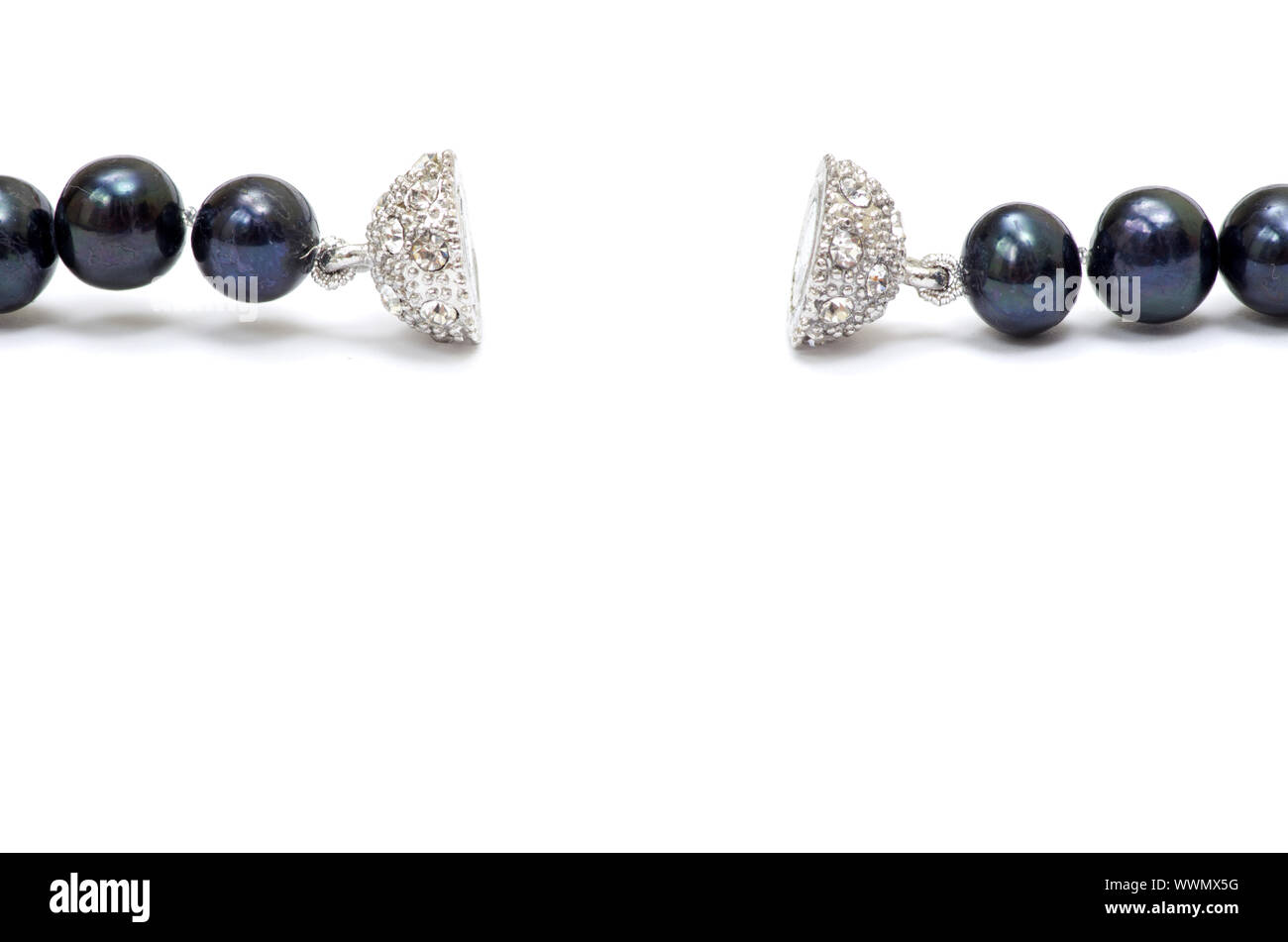 pearls closeup on a white background Stock Photo - Alamy