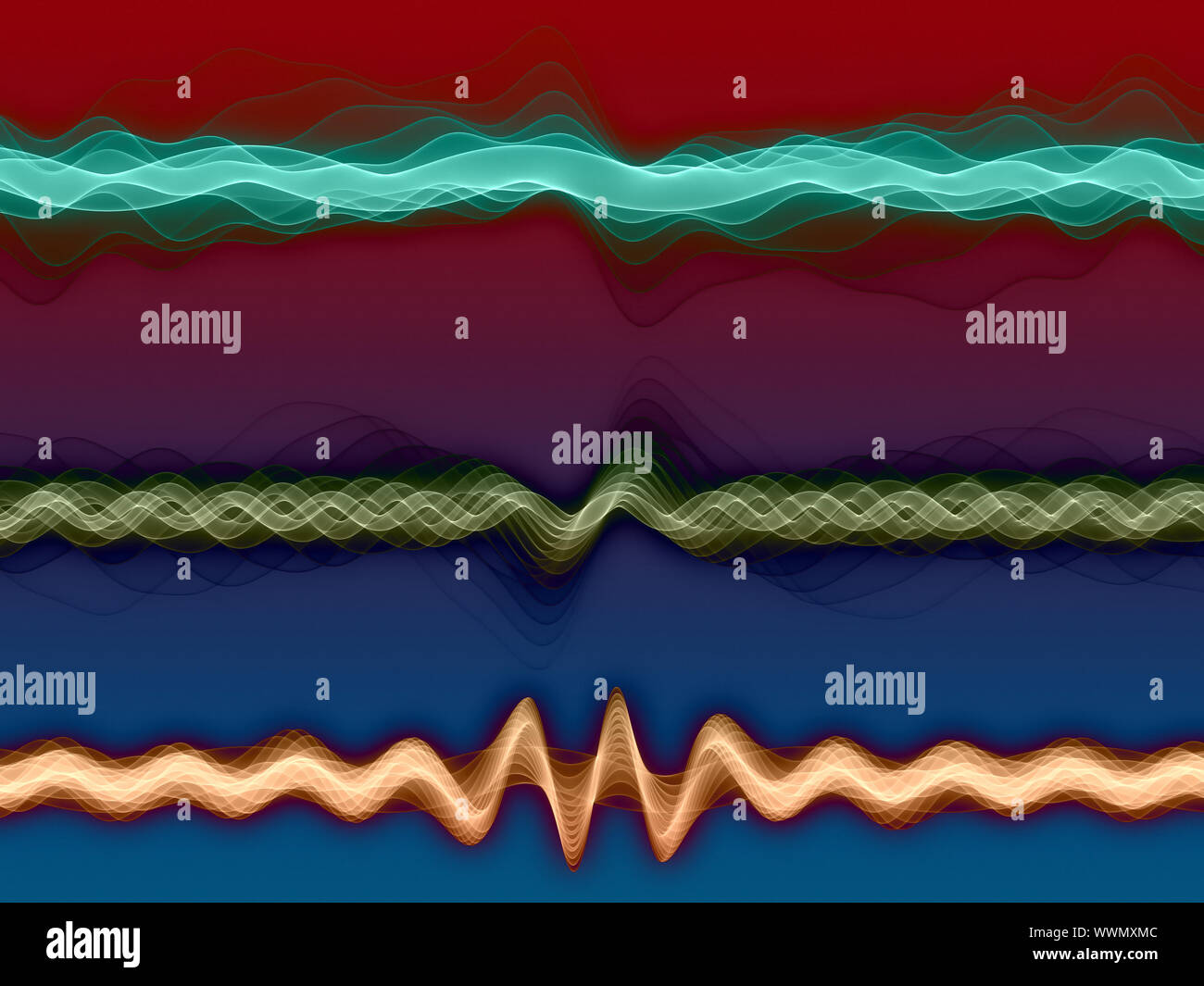 Sound sine waves background suitable for audio, music and science ...