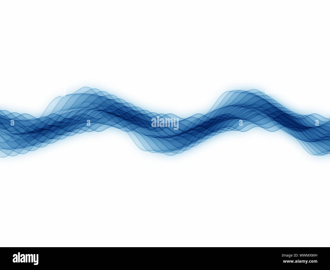 Abstract sine waves rendered in blue against white background Stock ... Abstract sine waves rendered in blue against white background Stock ...