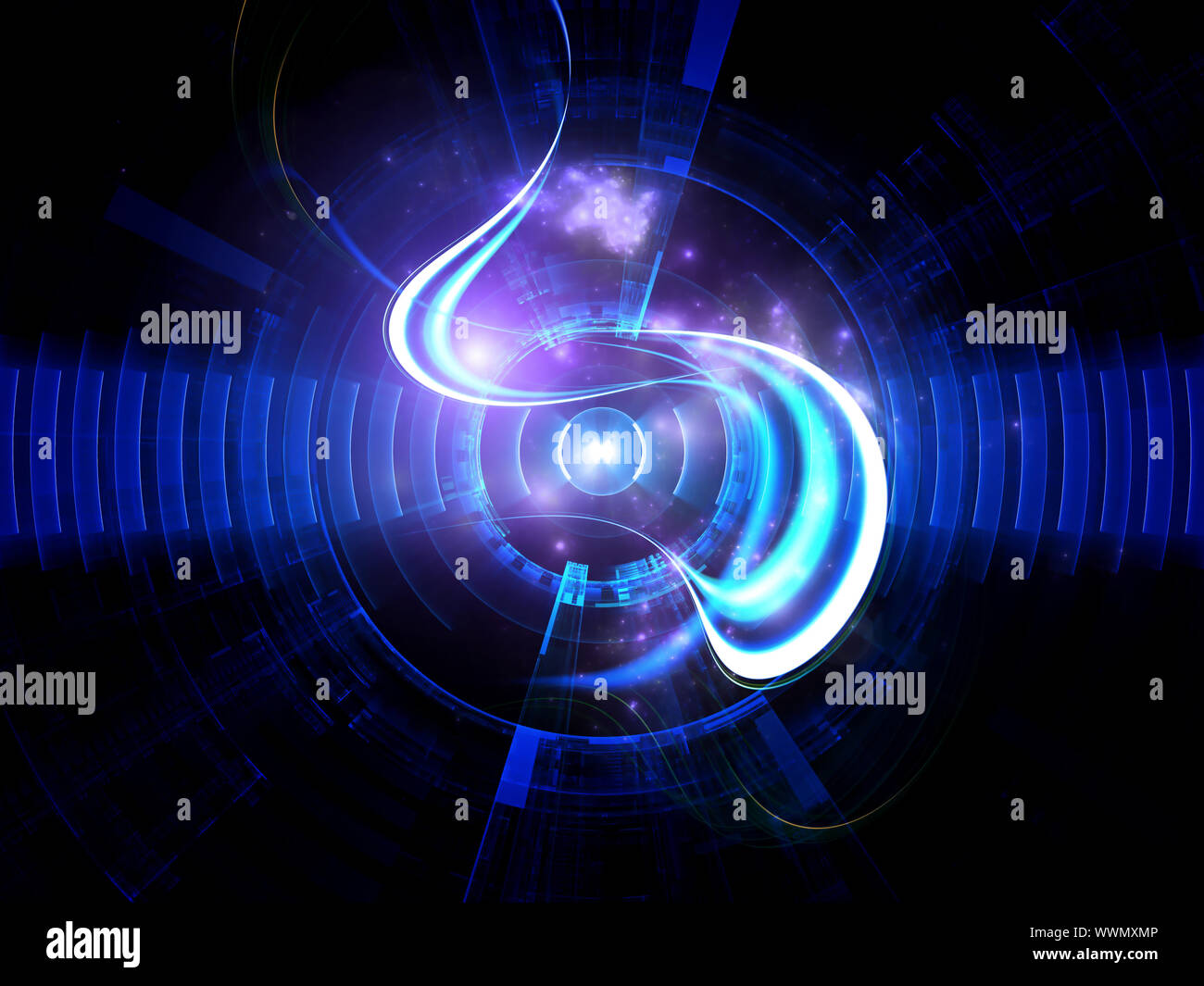 Arrangement of radial and circular geometric forms, dynamic shapes and ...