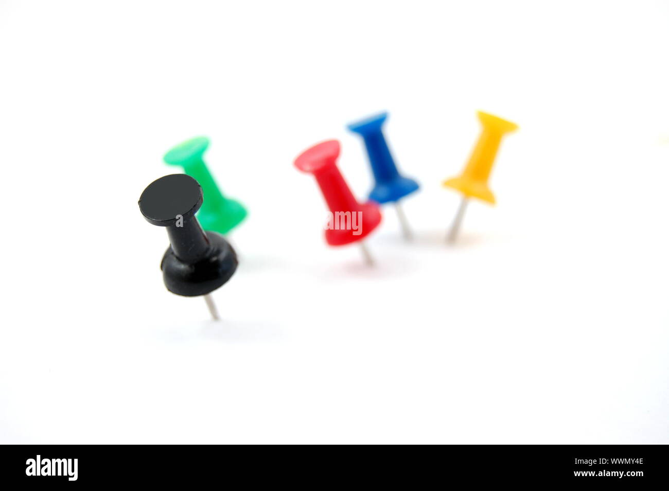 simple pin isolated on a white background Stock Photo - Alamy