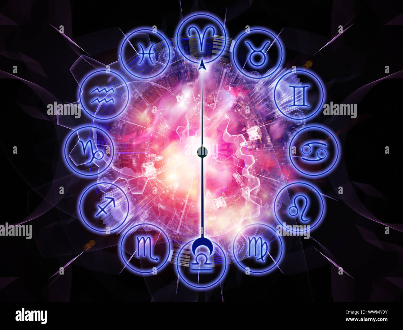 Artistic background for use with projects on astrology, child birth ...