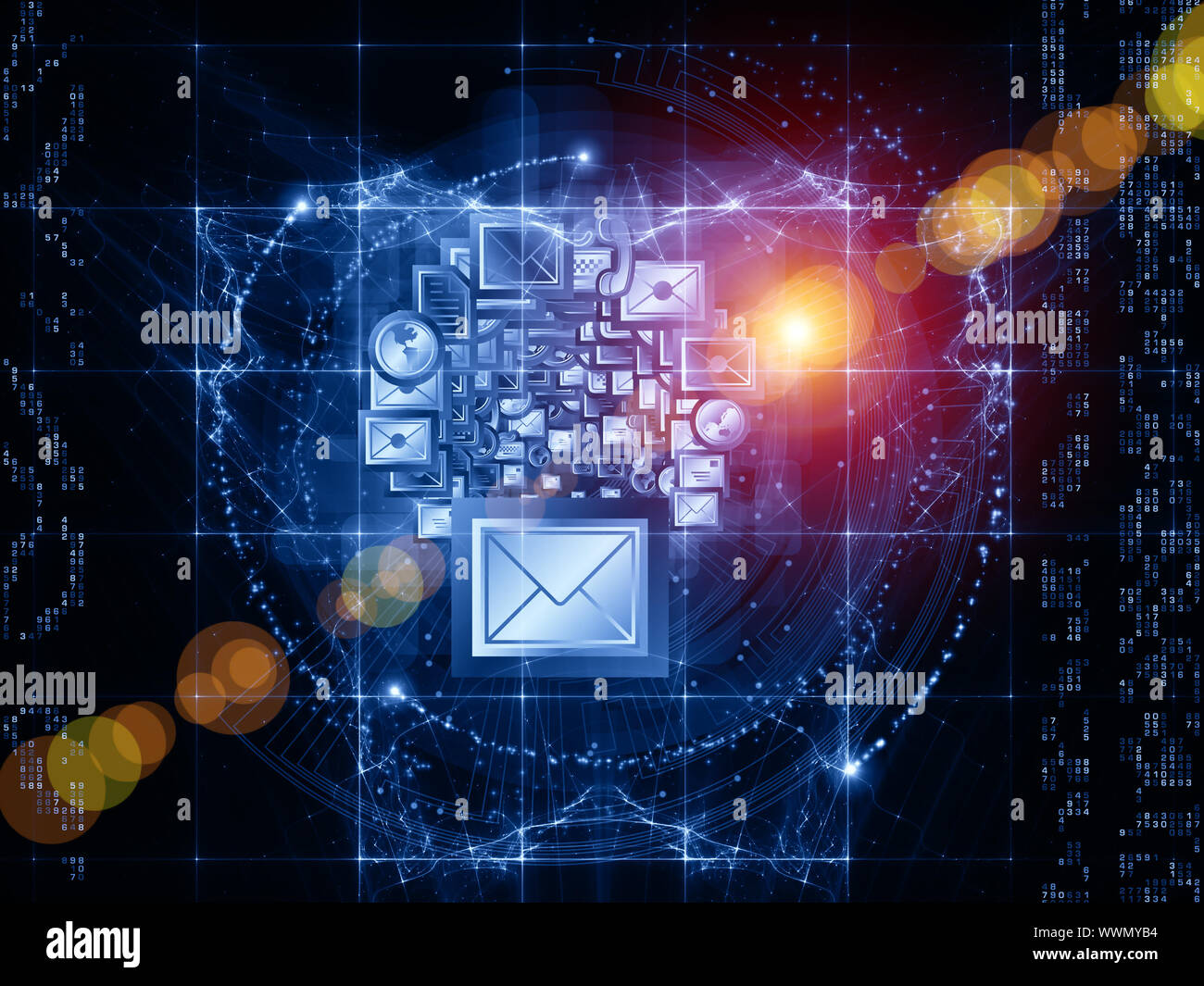 Interplay of communication symbols, messaging icons and technological ...
