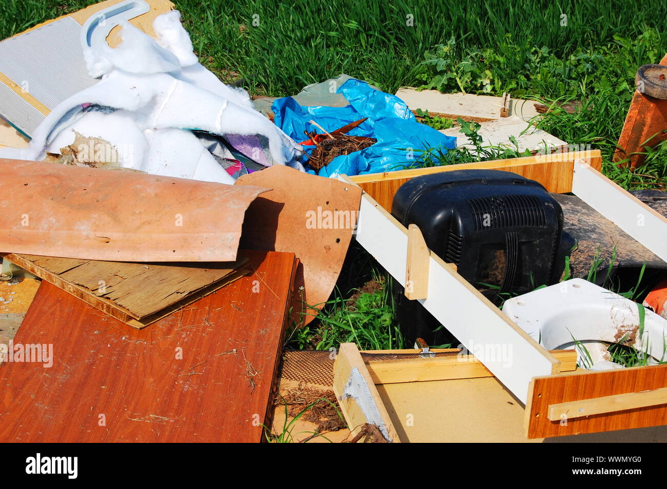 garbage and rubbish in the nature showing dirty environment and ...
