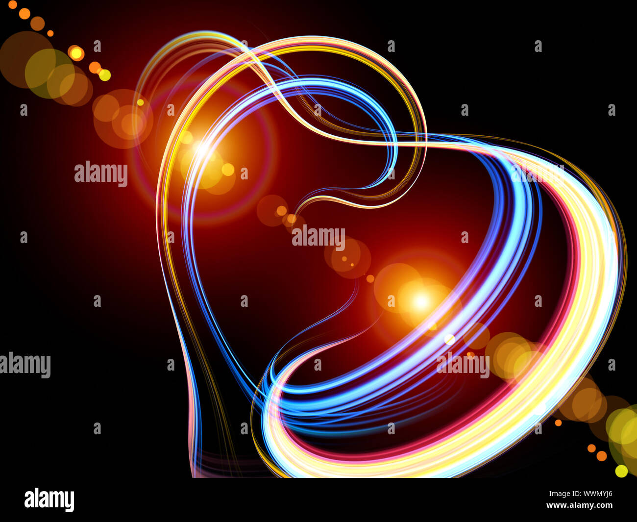 Light loop background suitable as a backdrop for projects on motion ...