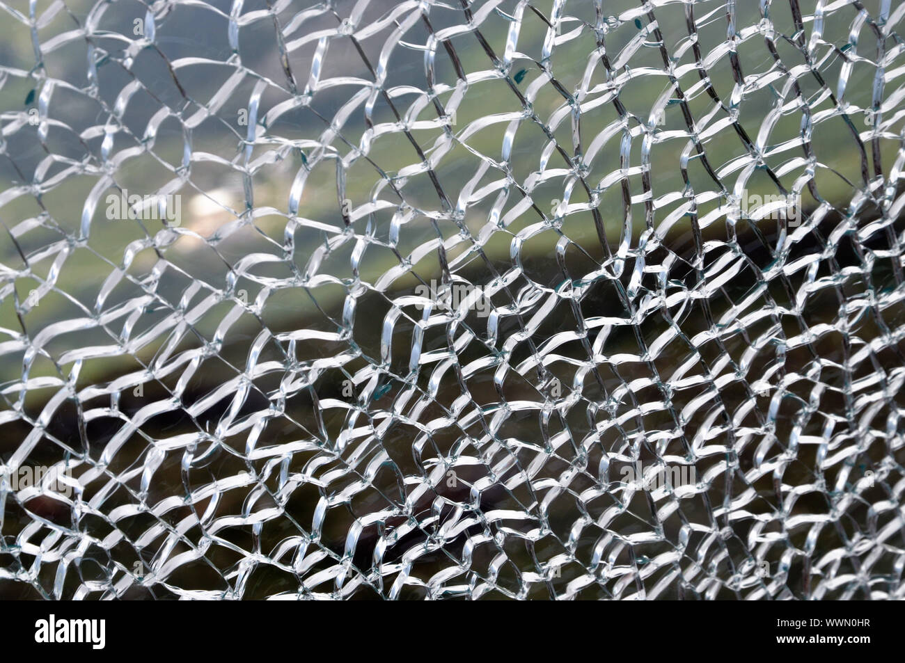 Broken glass pane Stock Photo - Alamy