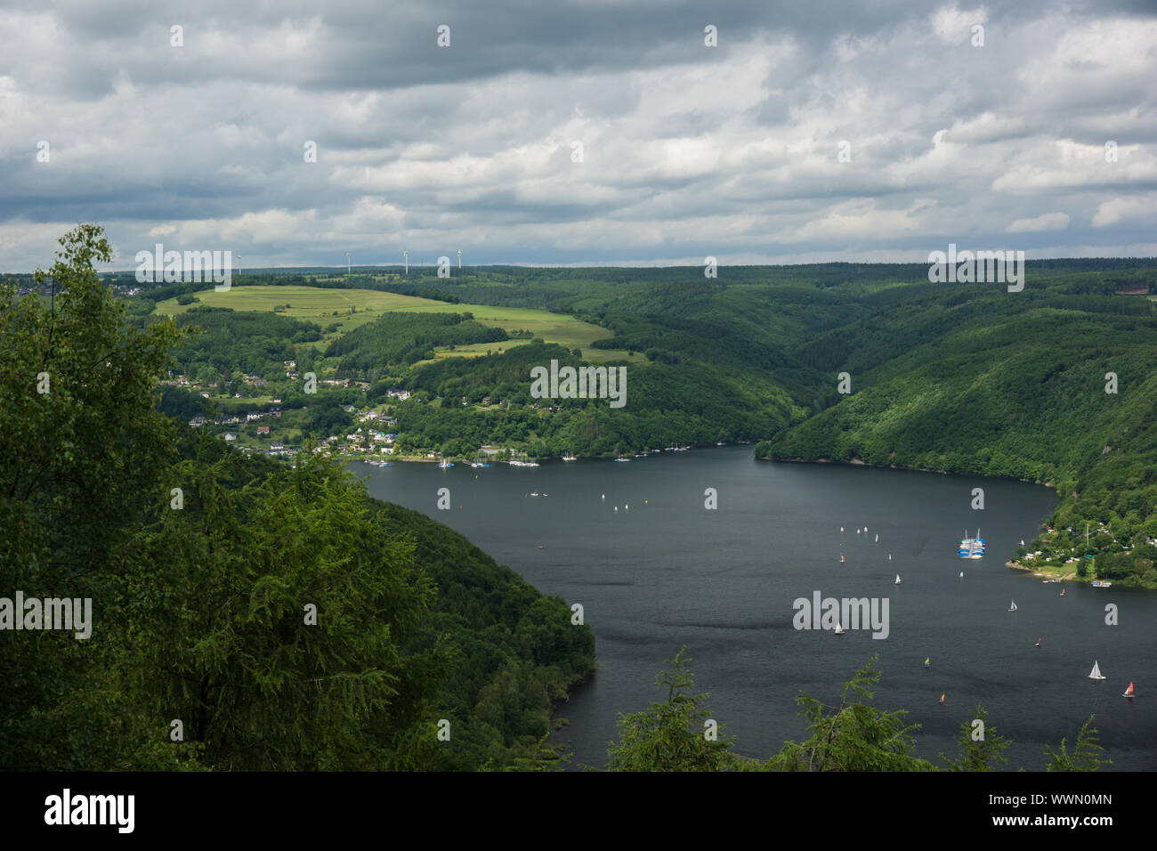 Rurtalsperre in the Eifel National Park Stock Photo - Alamy
