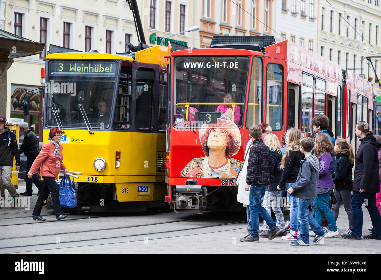Tram in Görlitz Stock Photo - Alamy