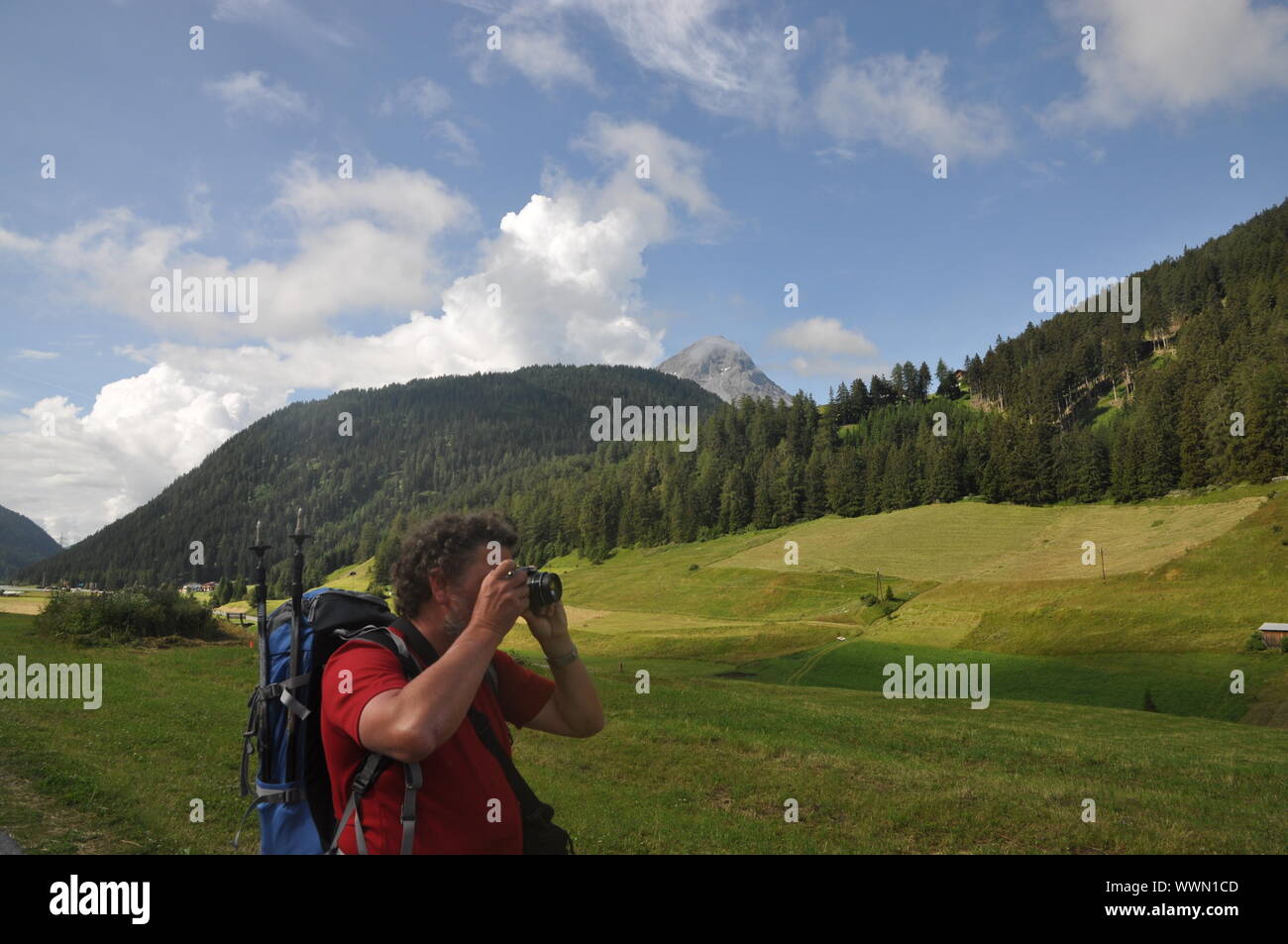 Mountain hiker photographed Stock Photo - Alamy