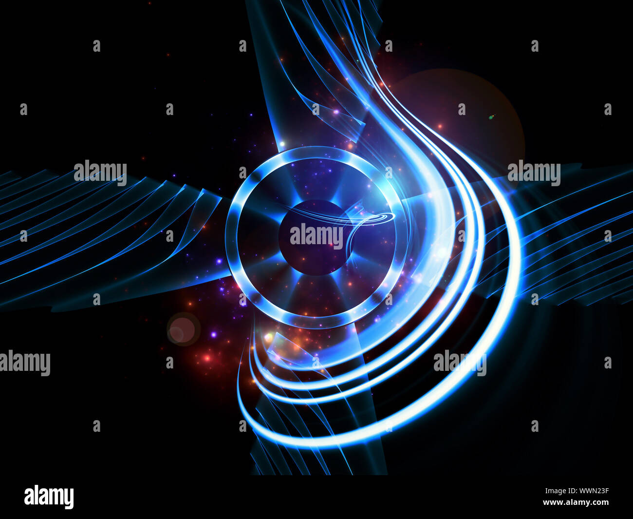 Arrangement of radial and circular geometric forms, dynamic shapes and ...