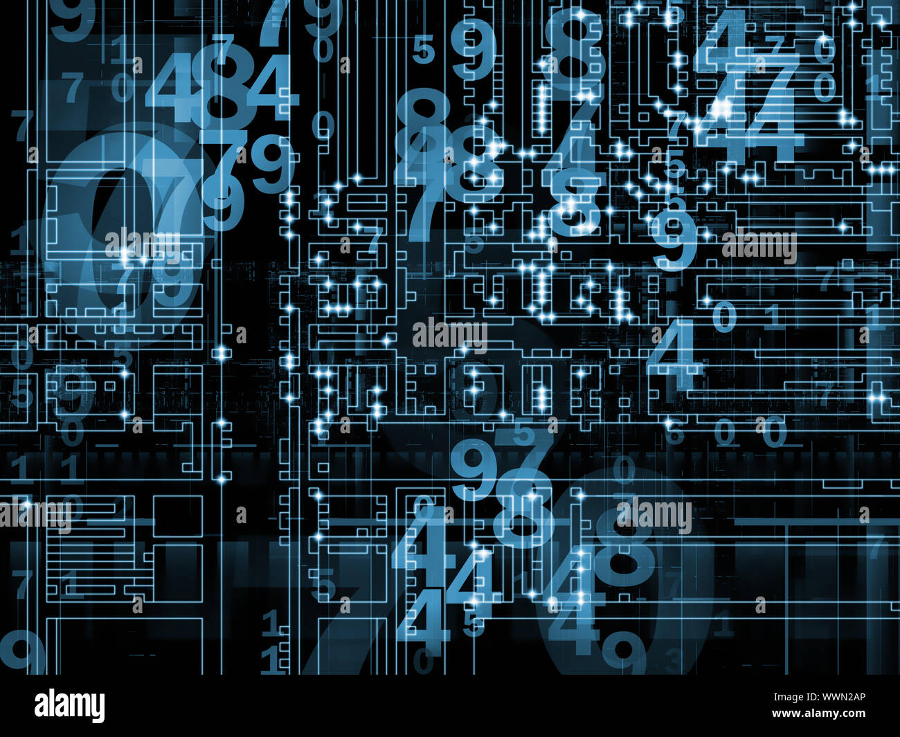 Digital networks diagram hi-res stock photography and images - Alamy