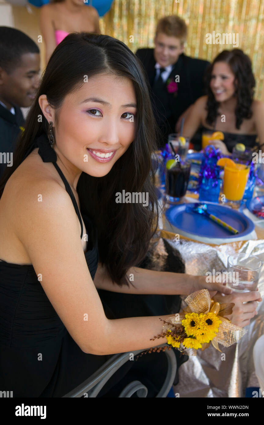 Teenage Girl at Party Stock Photo - Alamy