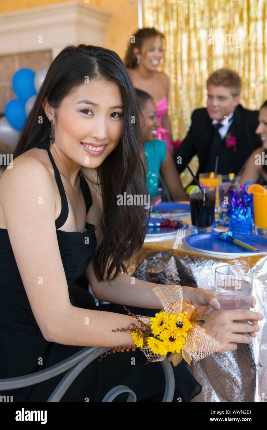 Teenage Girl at Party Stock Photo - Alamy