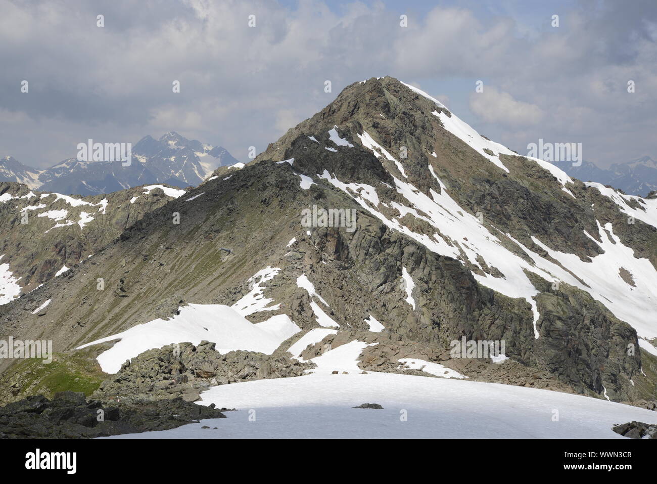 Bucket pit head, Samnaun group Stock Photo - Alamy
