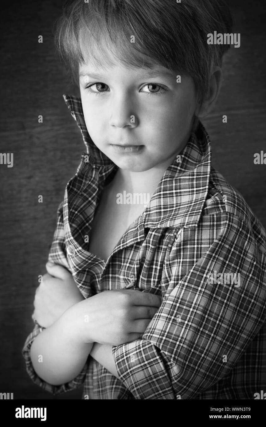 Brown boys Black and White Stock Photos & Images - Alamy