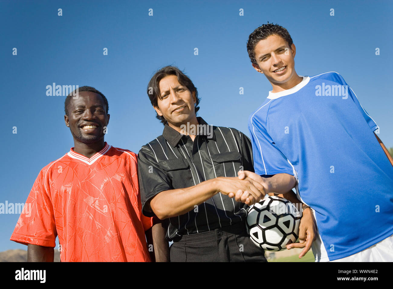 Adult soccer teams shake hands hi-res stock photography and images - Alamy