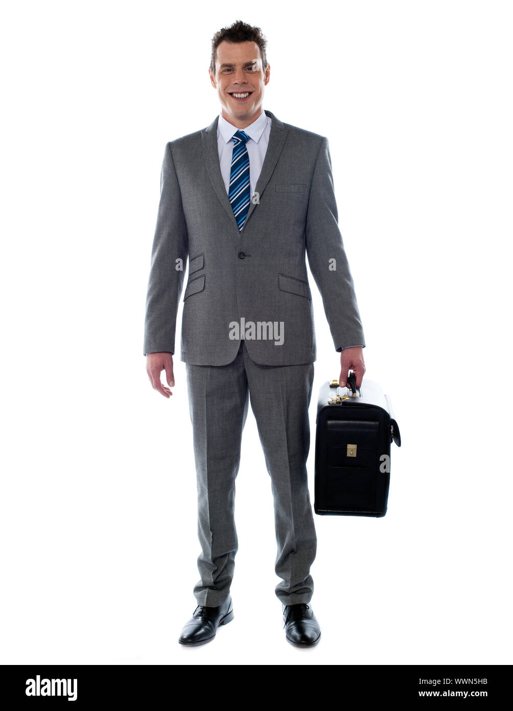 Briefcase business executive handle Cut Out Stock Images & Pictures - Alamy