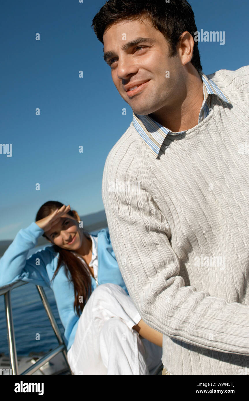 Latino couple boat hi-res stock photography and images - Alamy