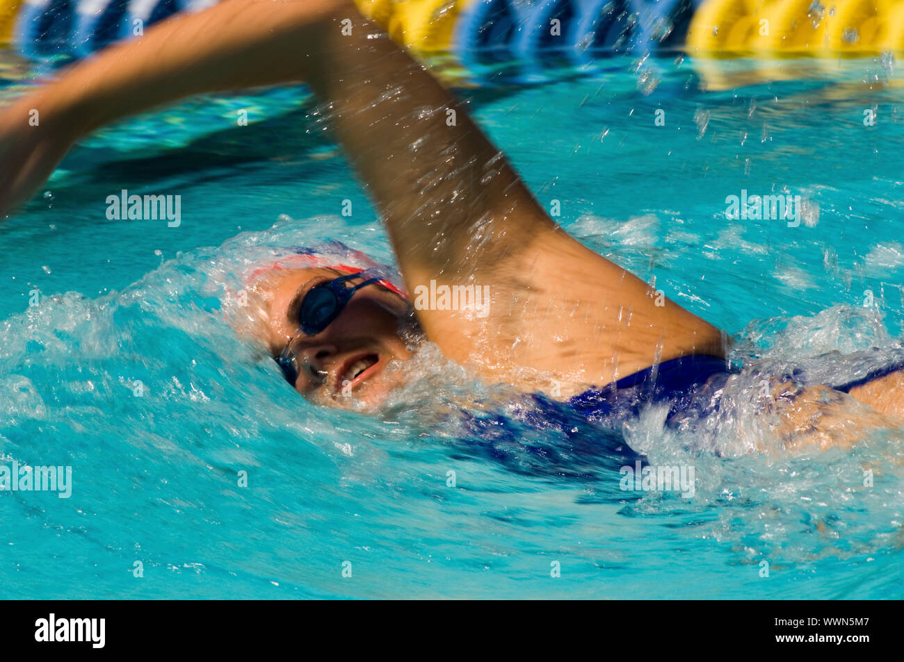 Swimmer breathing out hi-res stock photography and images - Alamy