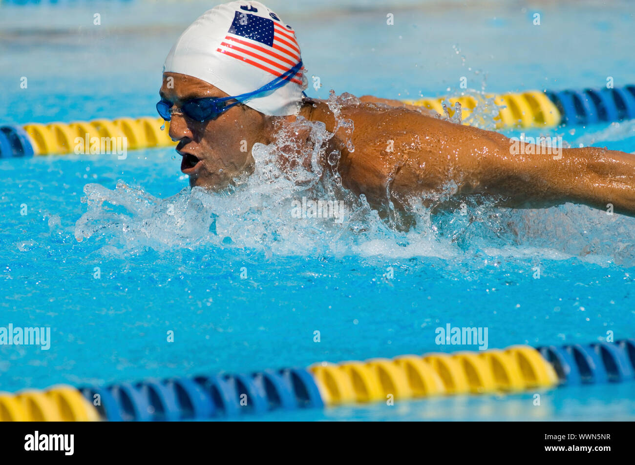 American competitive swimmers hi-res stock photography and images - Alamy