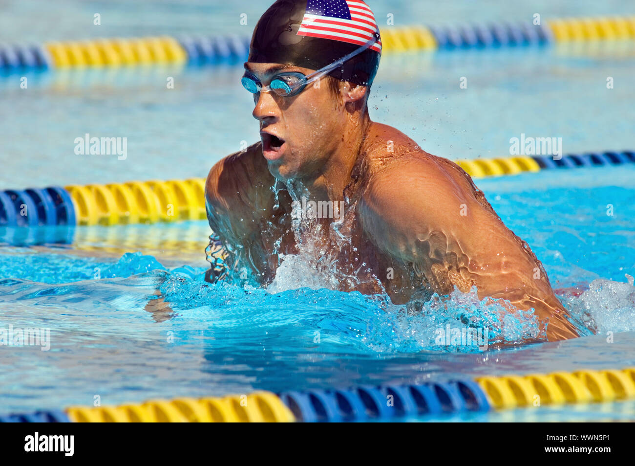 American competitive swimmers hi-res stock photography and images - Alamy