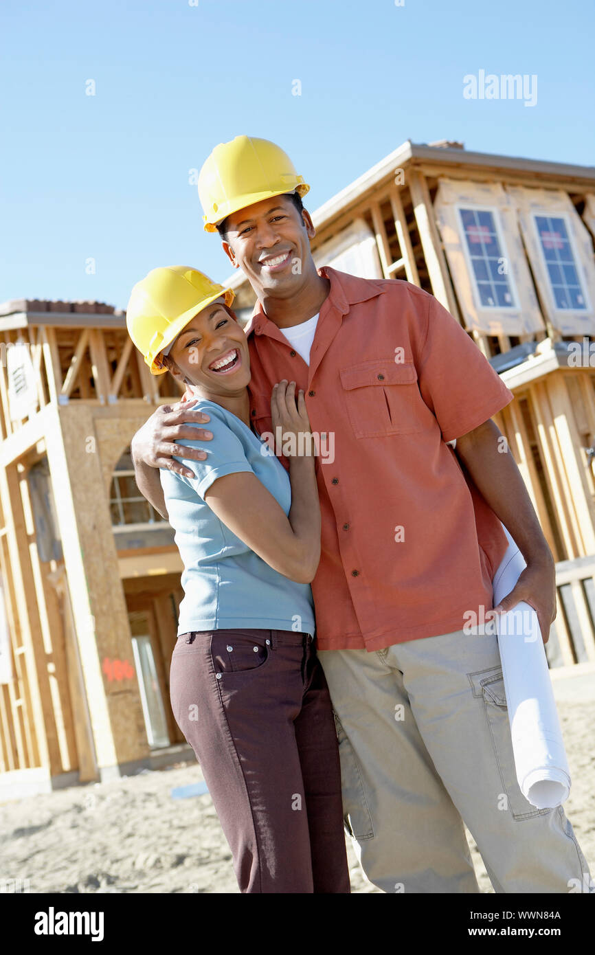 Couple Having Their House Built Stock Photo - Alamy