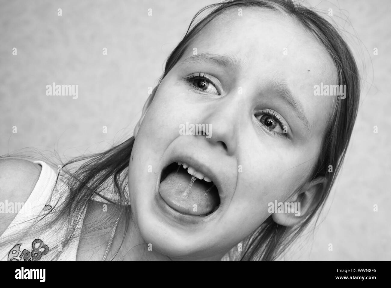 portrait of a sad girl Stock Photo - Alamy