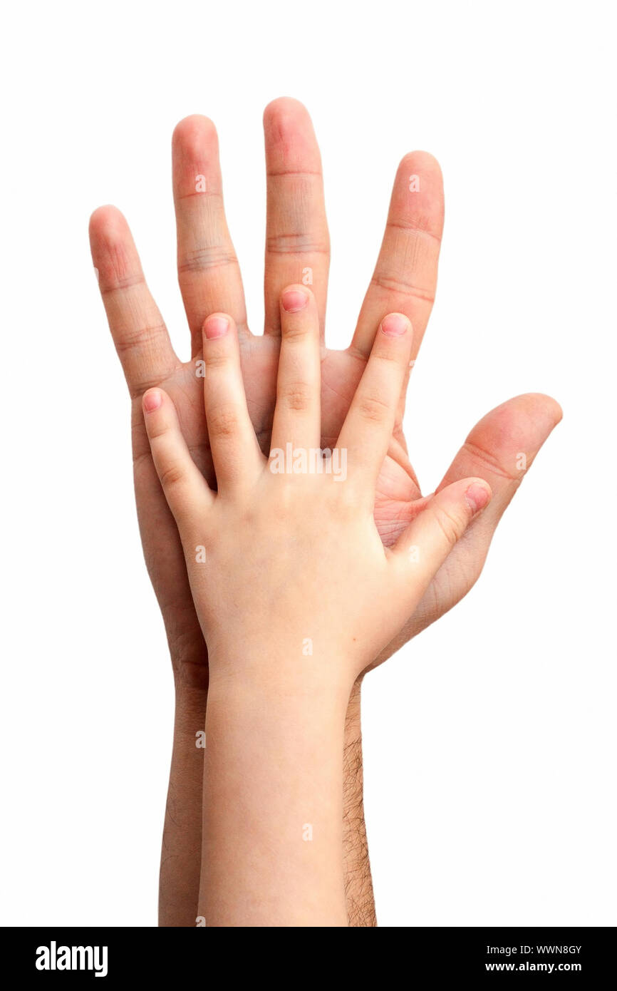 Babies hands touching hi-res stock photography and images - Alamy