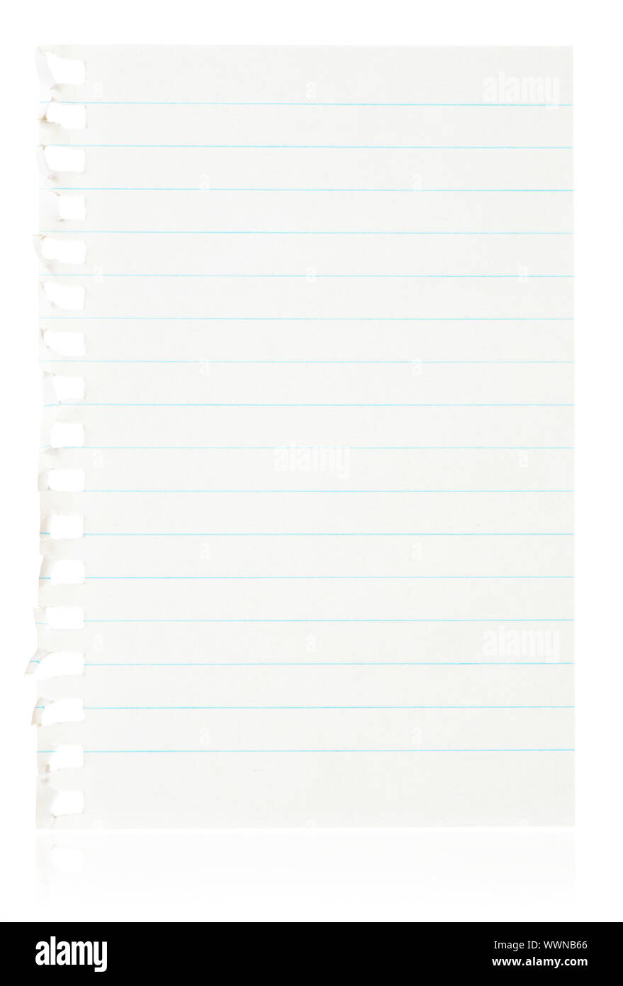 Blank tear off notebook hi-res stock photography and images - Alamy