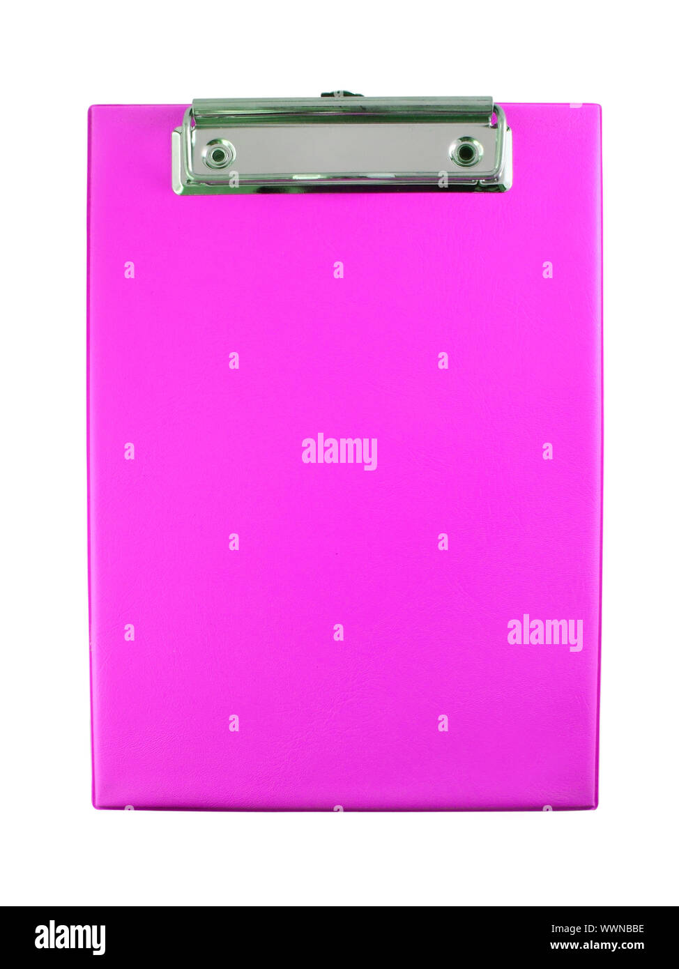 Pink clipboard isolated on white background Stock Photo - Alamy